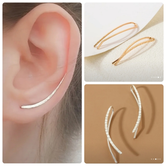 Jewelry | Take 5 Off Minimalist Ear Climber Set | Poshmark